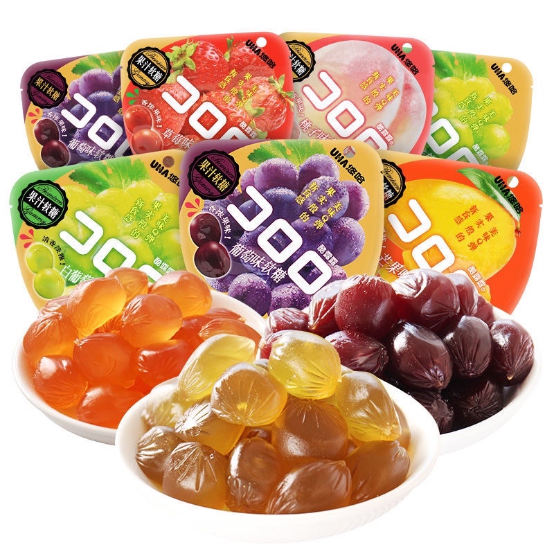 พร้อมส่งในไทย‼️ (52g) เยลลี่UHA เยลลี่ผลไม้แท้💯 UHA GUMMY FRUIT JUICE ...