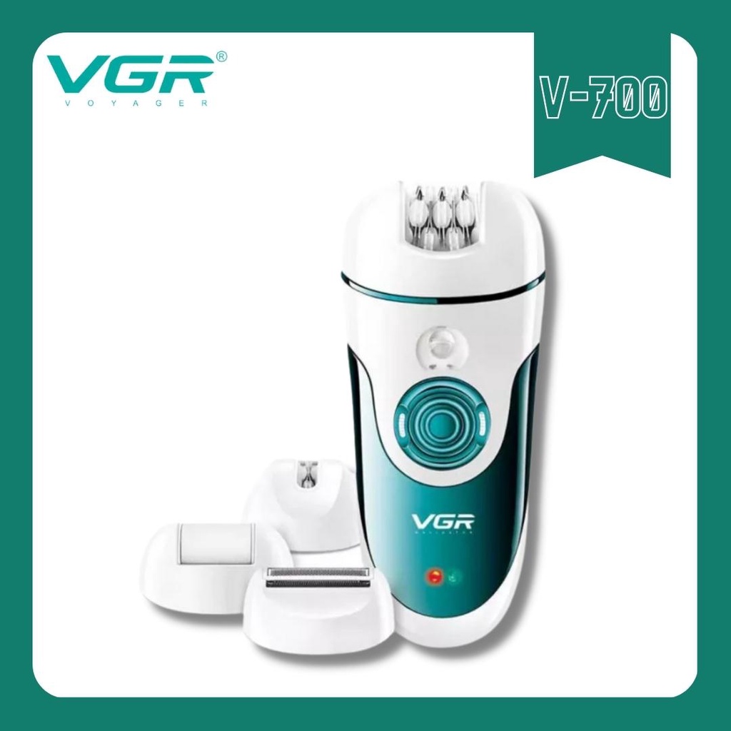 VGR navigator professional 4 in 1 epilator เครื่องกำจัดขนไร้สาย รุ่น V-700 | Shopee Thailand