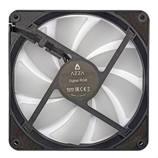 AZZA Fan Case 140mm Rainbow RGB with B4P (Molex) & 3Pin Reset Sync (No ...