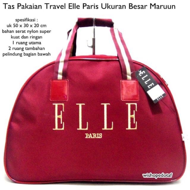 Elle PARIS TRAVEL BAG / ELLE TRAVEL BAG / TOTE BAG / กระเป๋าเสื้อผ้า ...