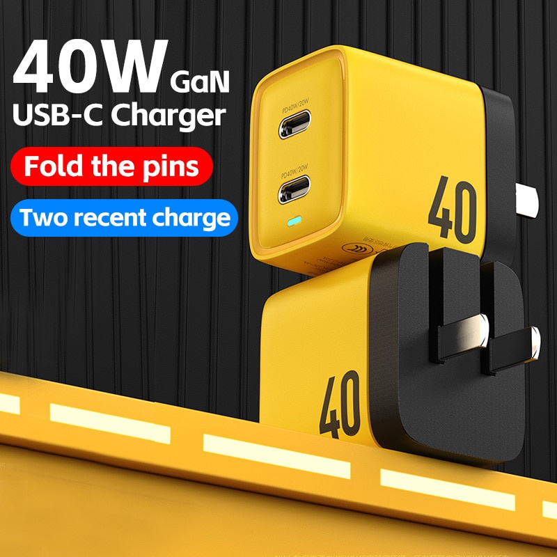 ที่ชาร์จโทรศัพท์มือถือ USB C 40W QC4.0+ 4.0 3.0 PD3.0 2.0 FCP SCP AFC ...