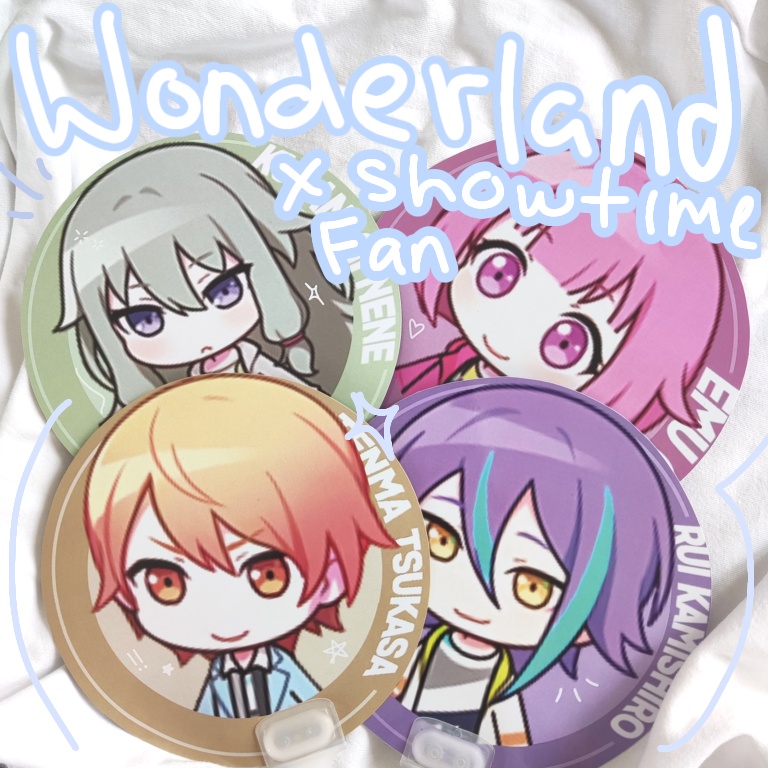 Wonderland x showtime พัดลมมือถือ (rui, nene, emu, tsukasa) | Sekai ...