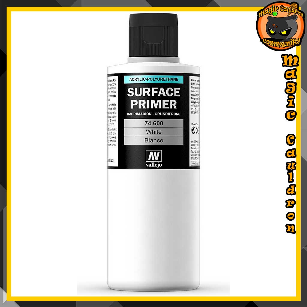 Surface Primer White 60-200ml. Vallejo Surface Primer สีอะคริลิคสูตรน้ำ ...