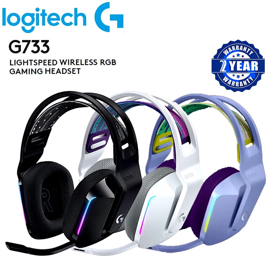 🔥ขายดีส่งไว🔥⚡️หูฟังเกมมิ่งไร้สาย⚡️ Logitech G733 Lightspeed Wireless Gaming Headset มาพร้อมไฟ ...