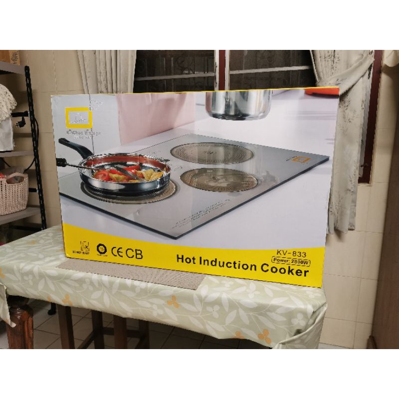 เตาแม่เหล็กไฟฟ้า Induction Cooker ยี่ห้อ Kitchen Vintage รุ่น KV-833 ...