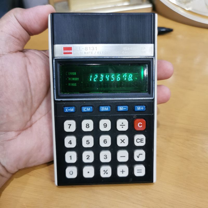 เครื่องคิดเลข Sharp EL-8131 ปี 1978 จอ VFD สภาพดี สะสม ญี่ปุ่น | Shopee Thailand