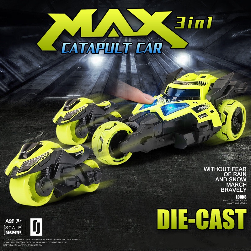 พร้อมส่ง รถโมเดล max catapult car ยิงยานมอเตอร์ไซค์แยกออกเป็น 3คัน รถ ...