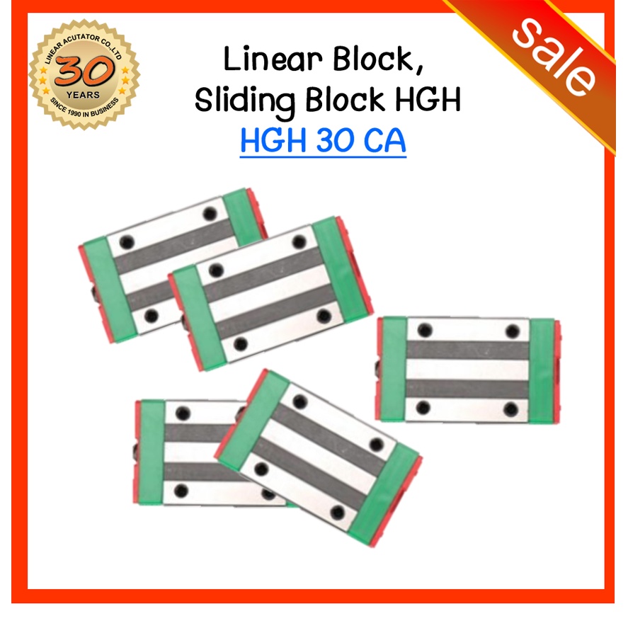 140. พร้อมส่ง บล็อครางสไลด์ HGH30CA Linear Block , Sliding Block HGH ...