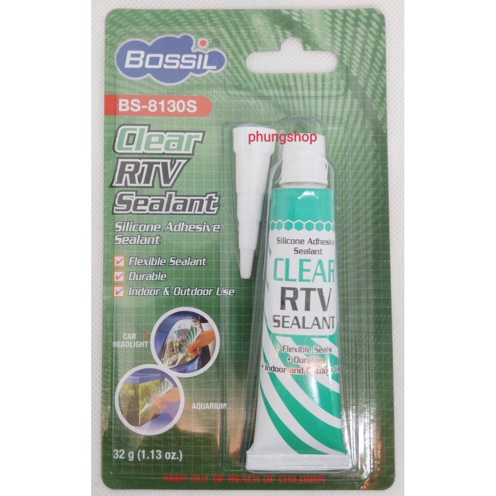 BOSSIL กาวซิลิโคนติดกระจก สารพัดกาวติดหนึบ ตู้ปลา ไฟหน้ารถยนต์ รถ ...