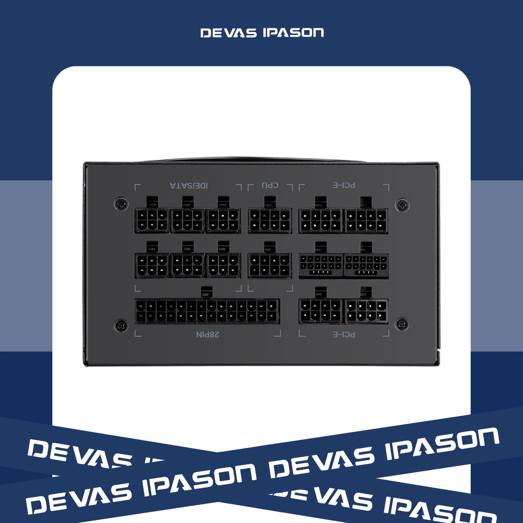 SEGOTEP POWER SUPPLY (อุปกรณ์จ่ายไฟ) GM1000W ATX 3.0 (BLACK) 80 PLUS GOLD FULL MODULAR รับประกัน ...