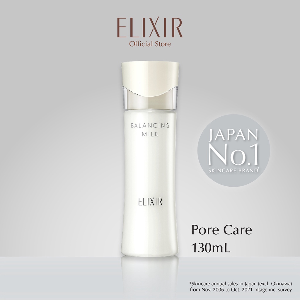 Elixir อิลิคเซอร์ บาลานซิ่ง มิลค์ 2 [สูตรเข้มข้น ชุ่มชื่นผิว] 130มล. (อิมัลชั่นฟื้นผิวสมดุล กระ ...