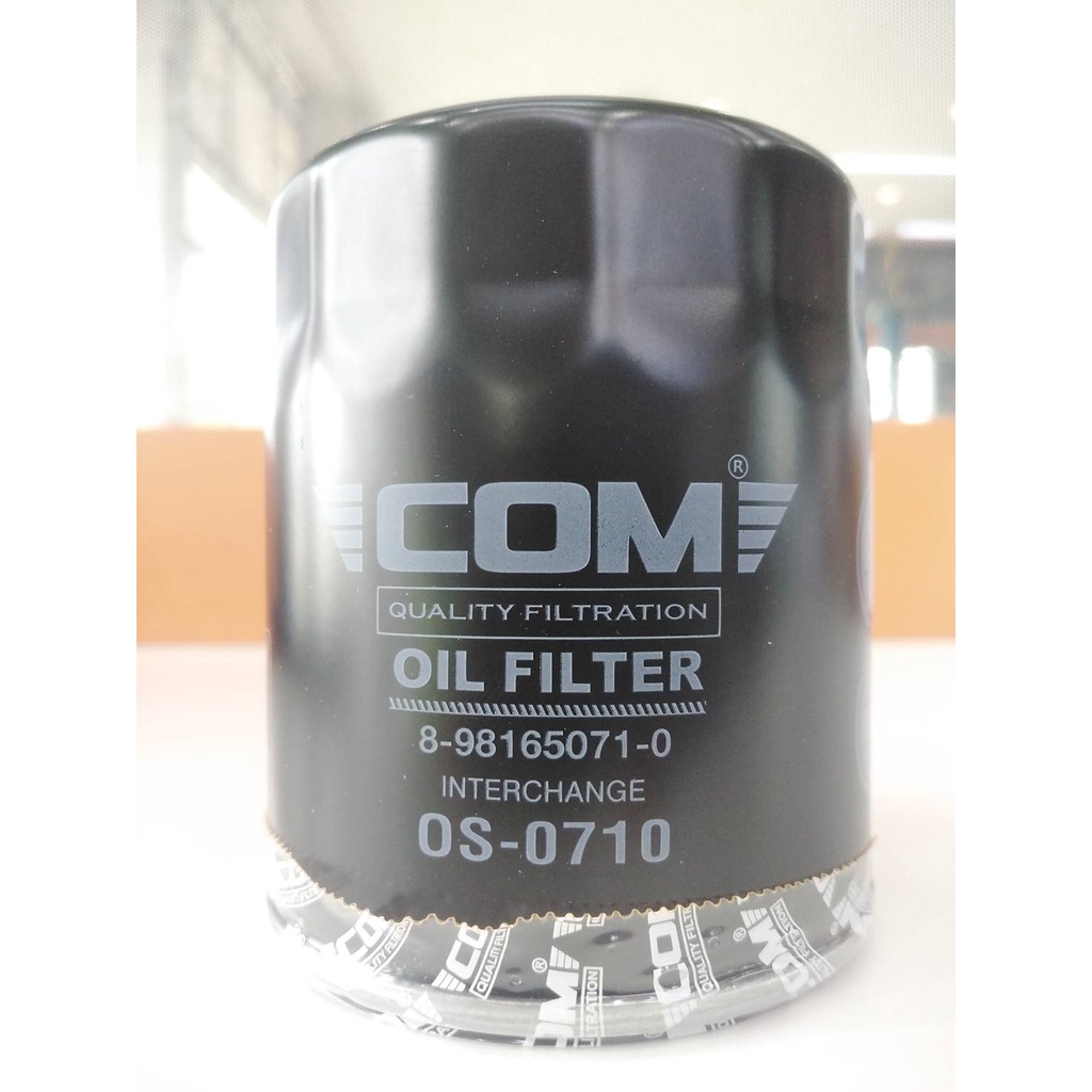 ไส้กรองน้ำมันเครื่องแท้ COM OIL FILTER OS-0710 (สำหรับรถ ISUZU D-MAX) 8-98165071-0 | Shopee Thailand