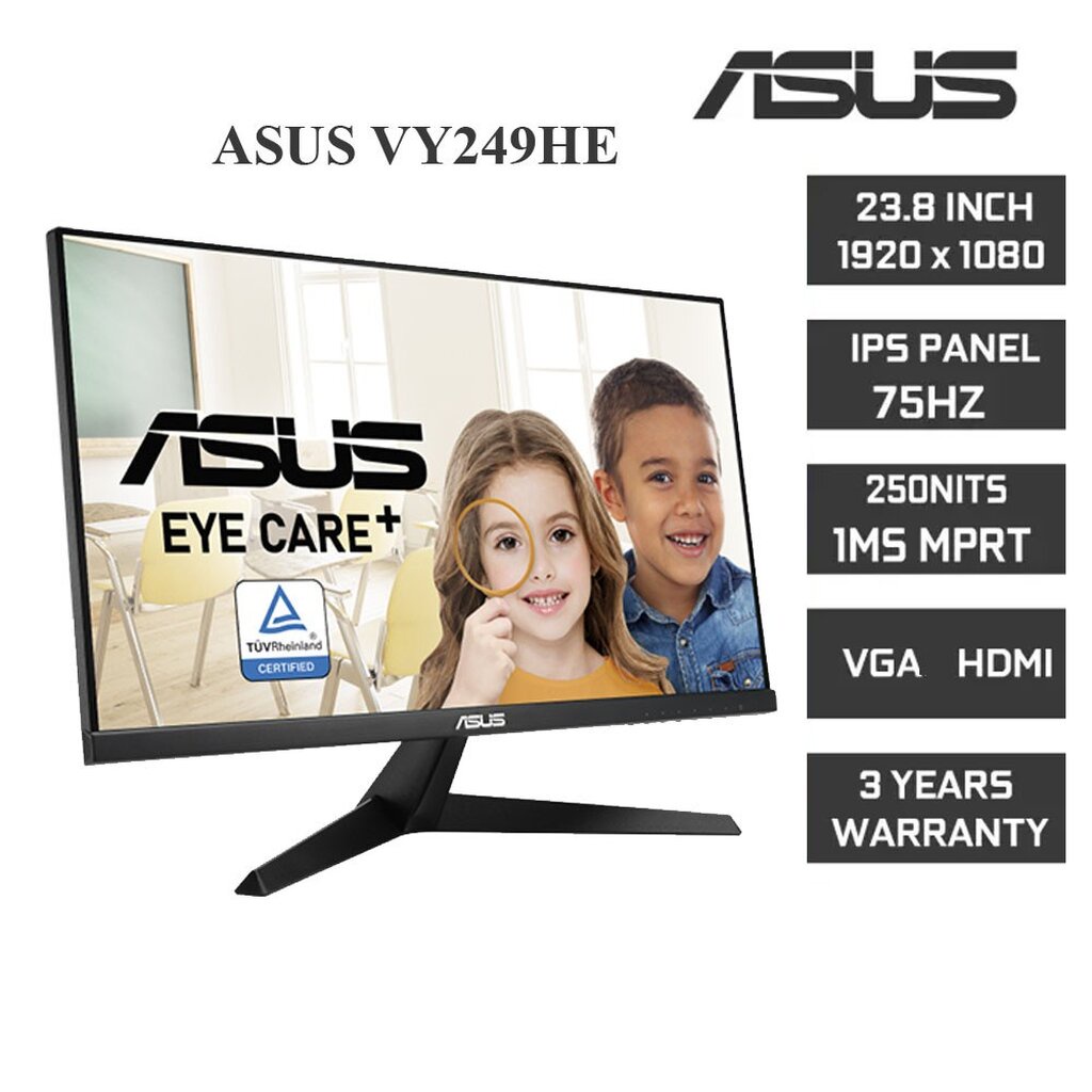 ASUS MONITOR VY249HE (23.8 IPS 75Hz) | Shopee Thailand