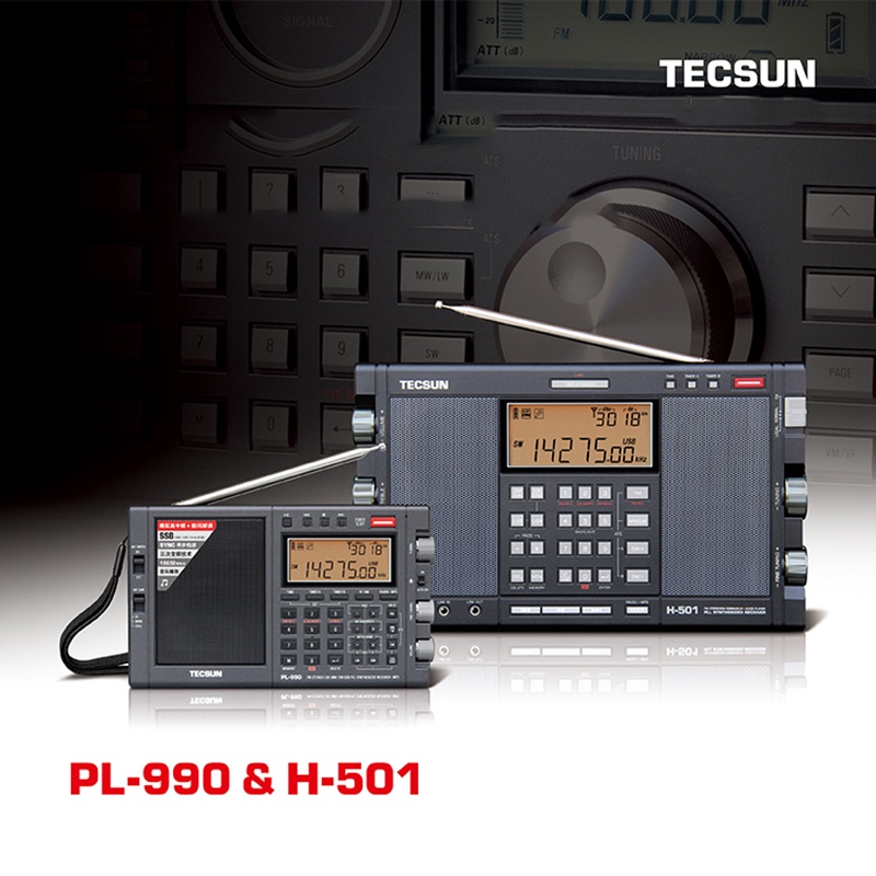 Original Tecsun PL-990 Full band HF FM AM SW SSB Radio Receiver Music ...