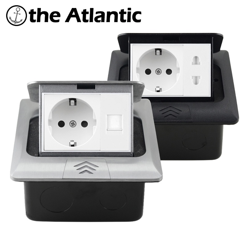 EU DE Standard Pop-Up 16A Floor Socket USB Type C HDMI TV RJ45 2 Way ...