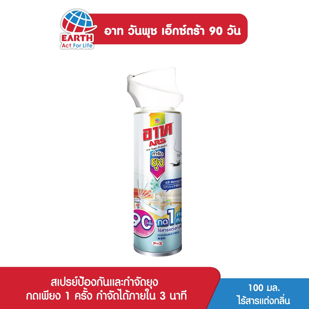อาท วันพุช เอ็กซ์ตร้า 1 ไร้สารแต่งกลิ่น 90 วัน ARS ONE PUSH XTRA1 FRAGRANCE FREE 90 DAYS ...
