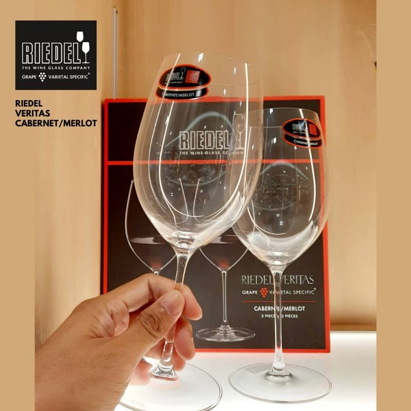 RIEDEL VERITAS CABERNET/MERLOT - แก้วคริสตัลแท้ สำหรับไวน์แดง บรรจุ2ใบ (with box) | Shopee Thailand