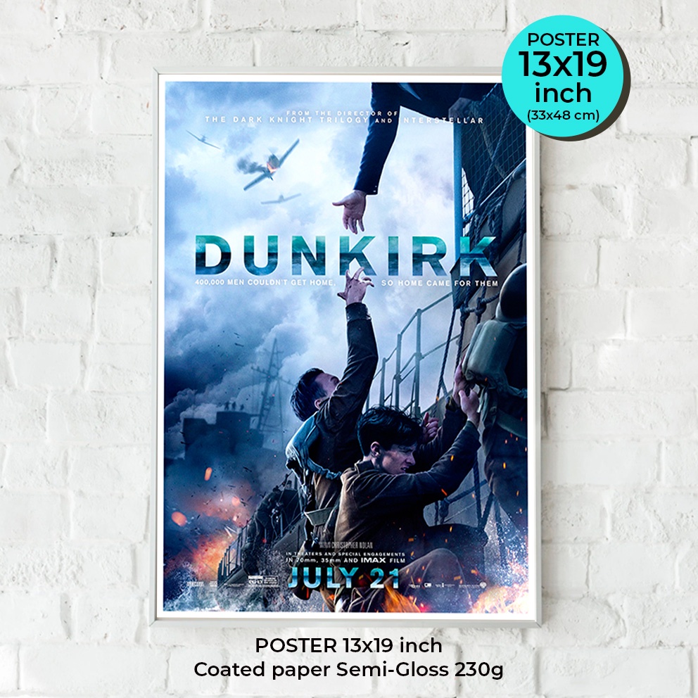 Dunkirk Poster (2017) โปสเตอร์ ดันเคิร์ก เปรียบ Dunkirk คือหนังไททานิค ...