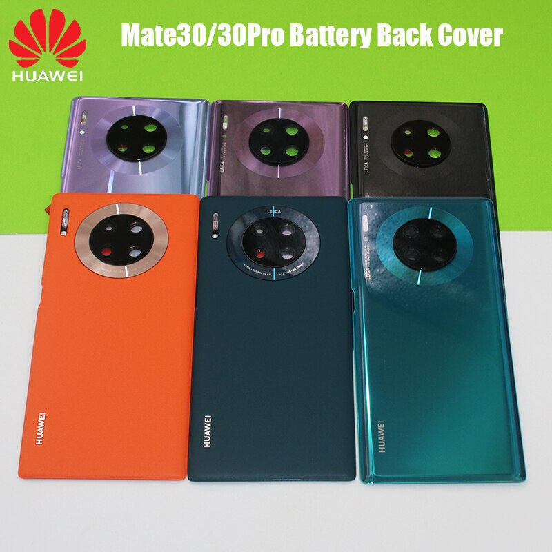 Mate30 Pro ด้านหลังสําหรับ Huawei Mate 30 Pro กระจกฝาหลังซ่อมเปลี่ยนโทรศัพท์แบตเตอรี่ประตูกรณี ...