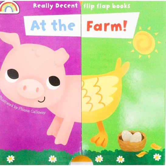 Really Decent Flip Flap Books - At The Farm หนังสือเด็ก เปิด ปิด ฟาร์ม ...