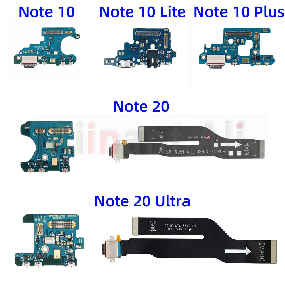 แท้ แท่นชาร์จไมโครโฟน สายเคเบิลอ่อน สําหรับ Samsung Galaxy Note 10 20 ...