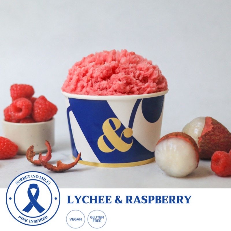 Lychee & Raspberry ( เจลาโต้ ลิ้นจี่ ราสเบอร์รี่ ขนาด 3/4/8/16 oz.) ส่ง ...