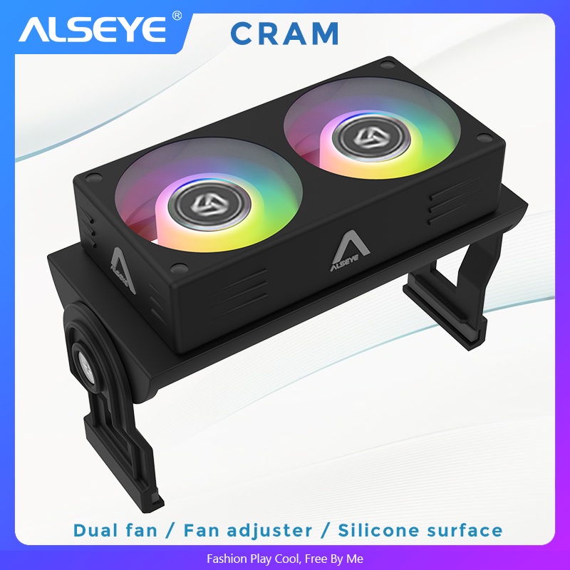 ALSEYE RAM cooler cooling fan ram memory cooler with dual 60mm fan PWM ...