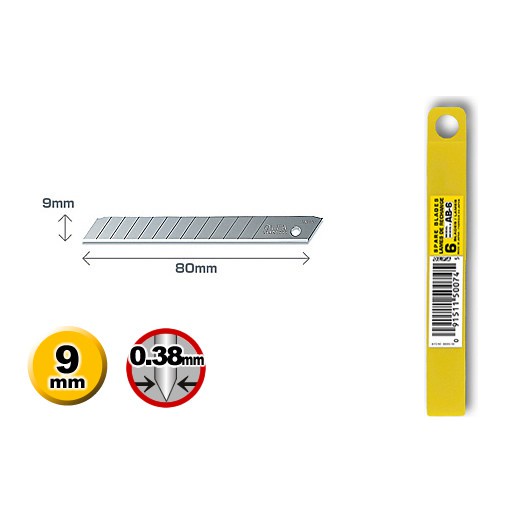 Olfa ใบมีดคัตเตอร์ 9 มม.- AB-6/10 | Shopee Thailand