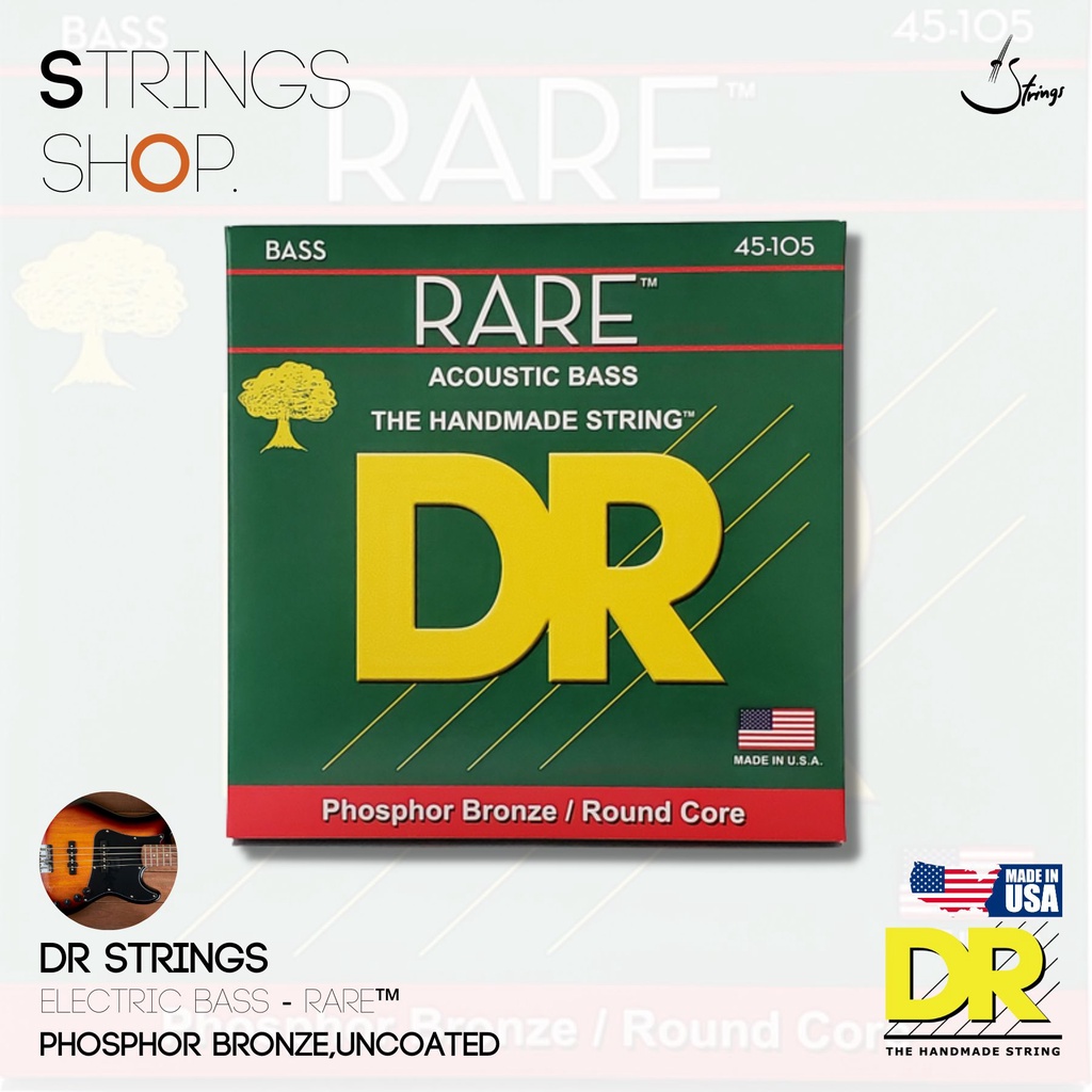 สายเบสโปร่ง DR Strings RARE™ Phosphor Bronze Acoustic Bass Strings (RPB ...