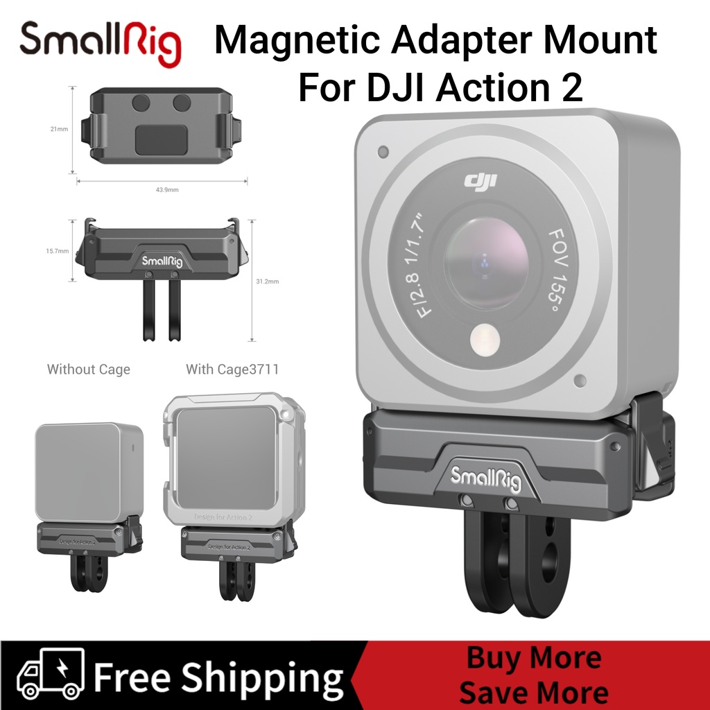SmallRig Magnetic Adapter Support for DJI Osmo Action 4 / 3 / 2 #3662 ...