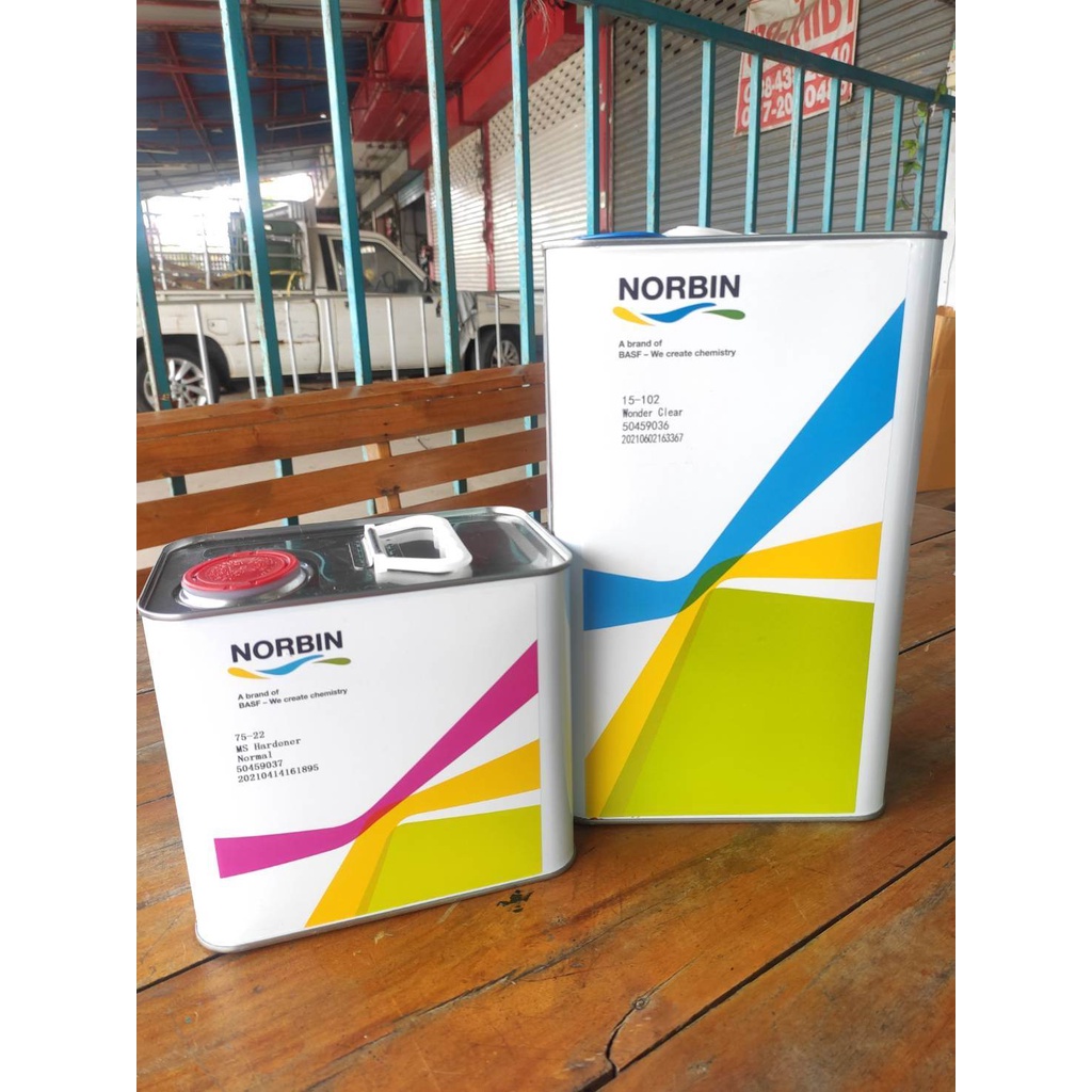 แลคเกอร์เคลือบเงา 2K ( NORBIN 2:1 ) นกแก้วนอร์บิน ปริมาณ 7.5 ลิตร ...