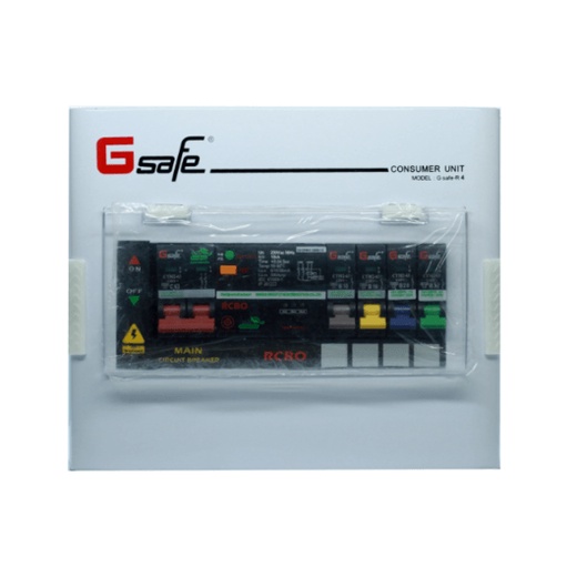 G-Safe ตู้คอนซูมเมอร์สำเร็จ(เมน+กันดูด) 4 ช่อง 63A | Shopee Thailand
