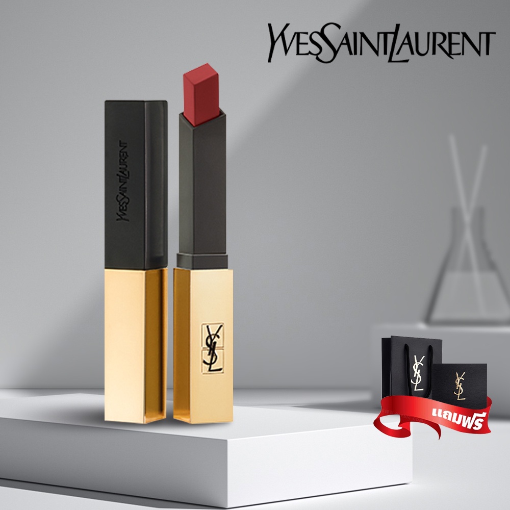 ลิปทาปาก ลิปสติกจิ๋ว YSL Rouge Pur Couture The Slim Matte Lipstick ลิป ...