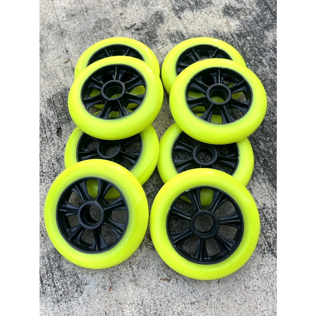 Race Wheels, Narrow wheels size 110x22mm with Hard 85A, qty 8 wheels ...