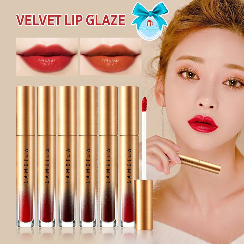 yanim6789 ลิปกลอส LAMEILA Velvet Lip Glaze สีสวย ติดทนนาน ลิปทินส์ ลิป ...