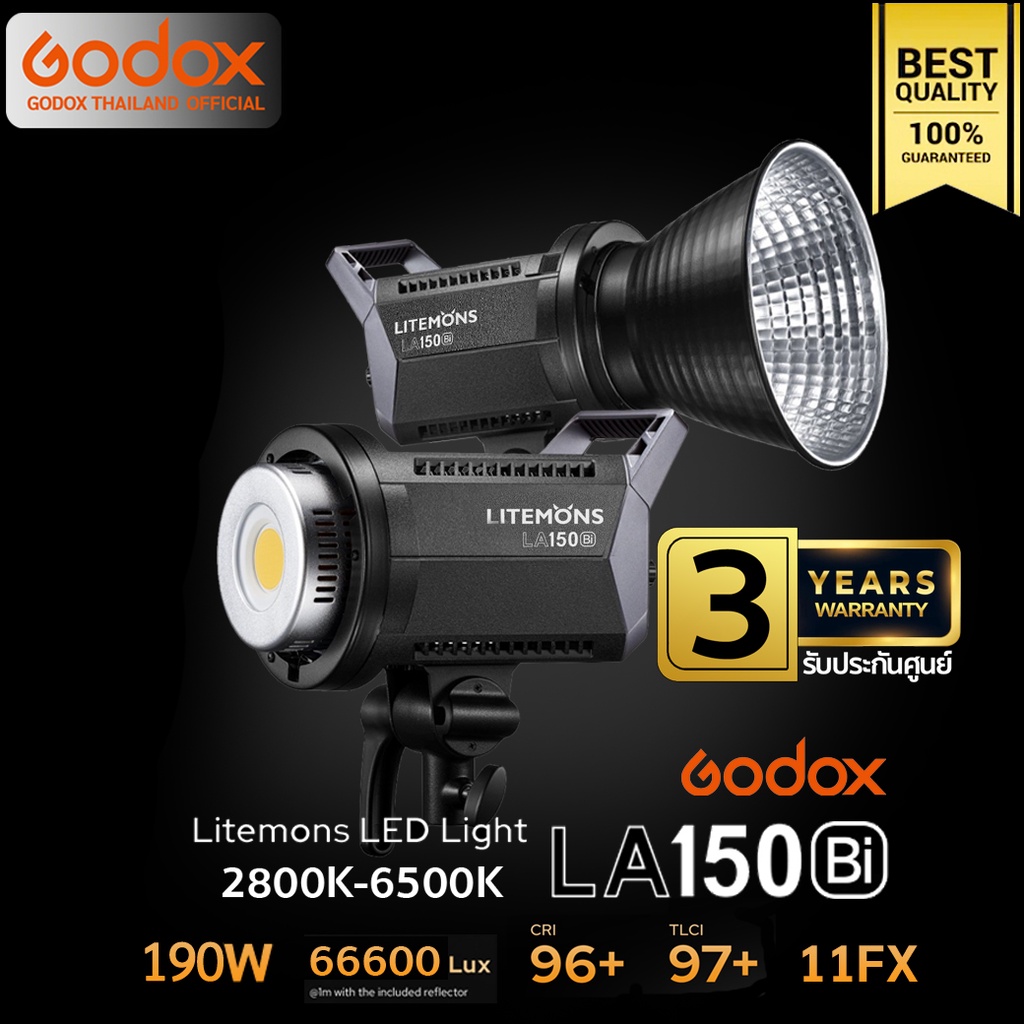 Godox LED Litemons LA150Bi 190W 2800K-6500K Bowen Mount - รับประกัน ...