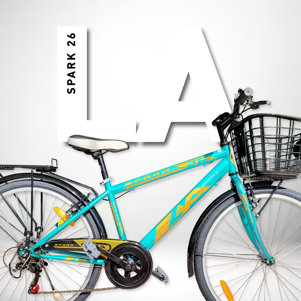 รถจักรยาน LA Bicycle รุ่น SPARK 26นิ้ว 6SP. แถมฟรีไฟหน้า-ไฟท้าย (มีจัดส่งพร้อมขี่เป็นคัน 100% ...