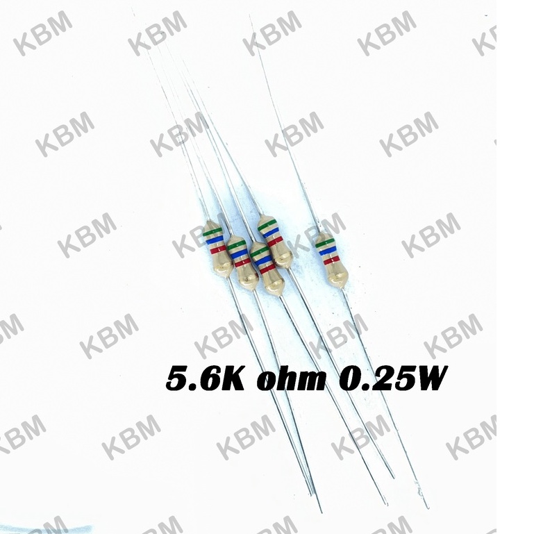 Resistor ตัวต้านทาน 5.6K ohm 0.25W 0.5W 1W 2W 5W 10W | Shopee Thailand