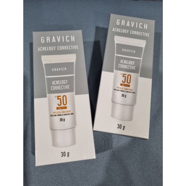 Gravich Acnelogy Physical Sunscreen SPF50 PA+++ 30 g | Shopee Thailand