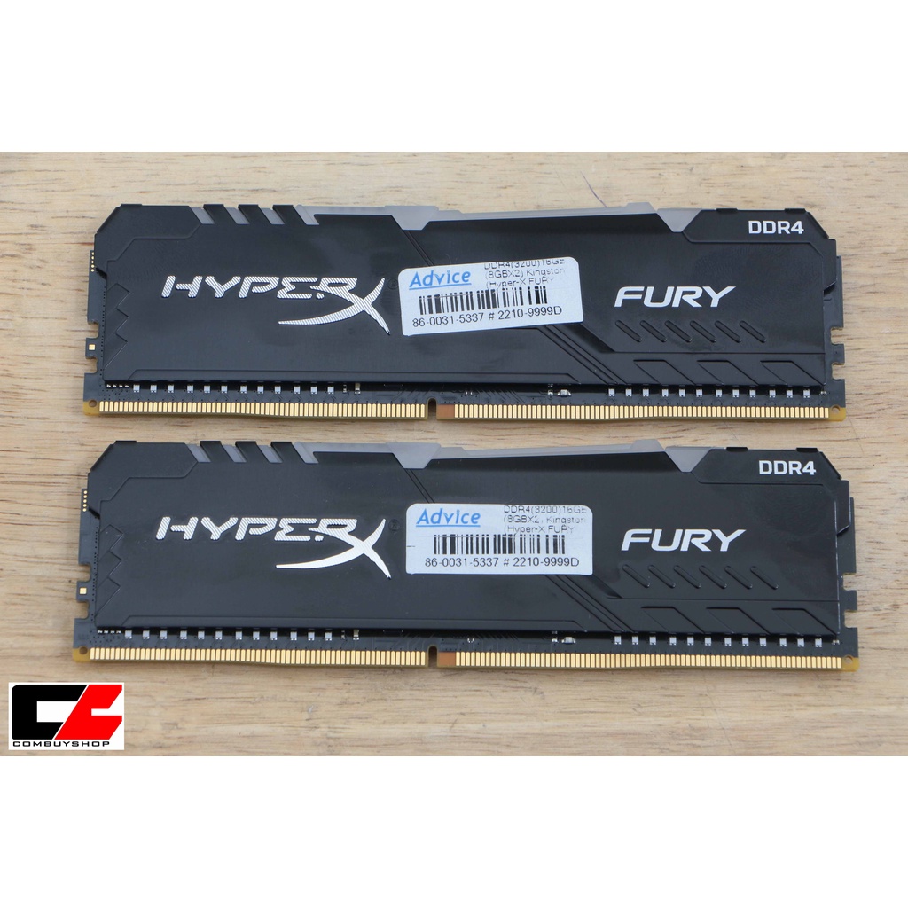 RAM DDR4 KINGSTON HYPER X FURY RGB 16GB(8x2) / 3200MHz / LT ADVICE | Shopee Thailand