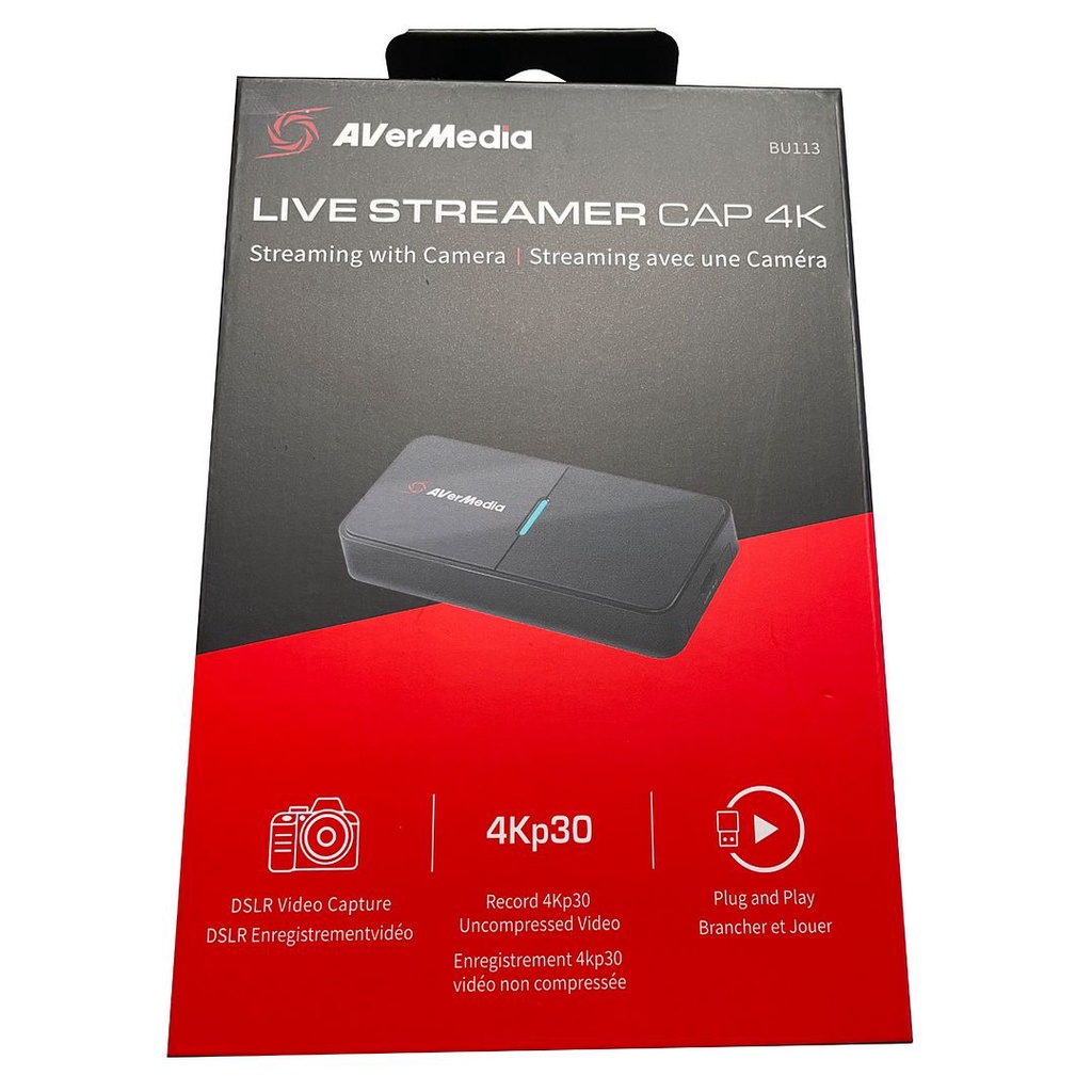 AVerMedia BU113 Live Streamer CAP 4K - DSLR Video Capture, Streaming ...