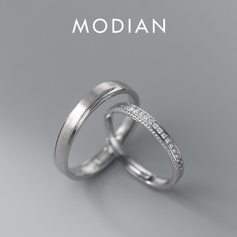 Modian แหวนเงินสเตอร์ลิง 925 เครื่องประดับ สําหรับผู้หญิง คู่รัก หมั้น งานแต่งงาน ของขวัญ ...