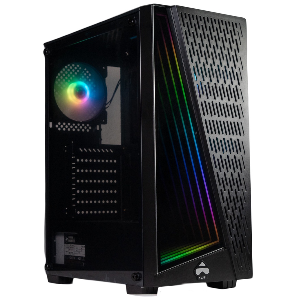 AXEL MAZE MID TOWER ATX Gaming Case SPCC, Tempered Glass | Shopee Thailand