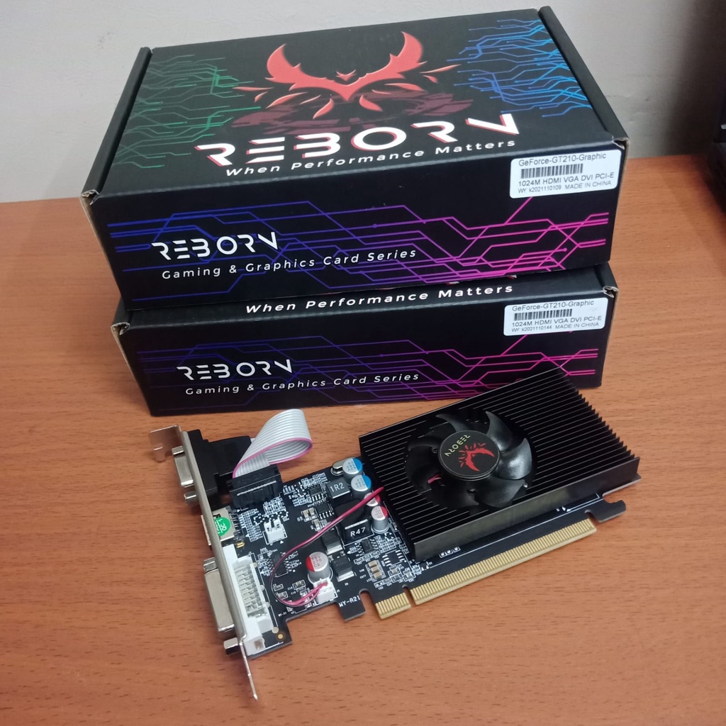 Vga REBORN NVIDIA GEFORCE GT 210 1GB DDR3 64-BIT BREND REBORN DISTRIBUTOR รับประกัน 1 ปี,VGA ...