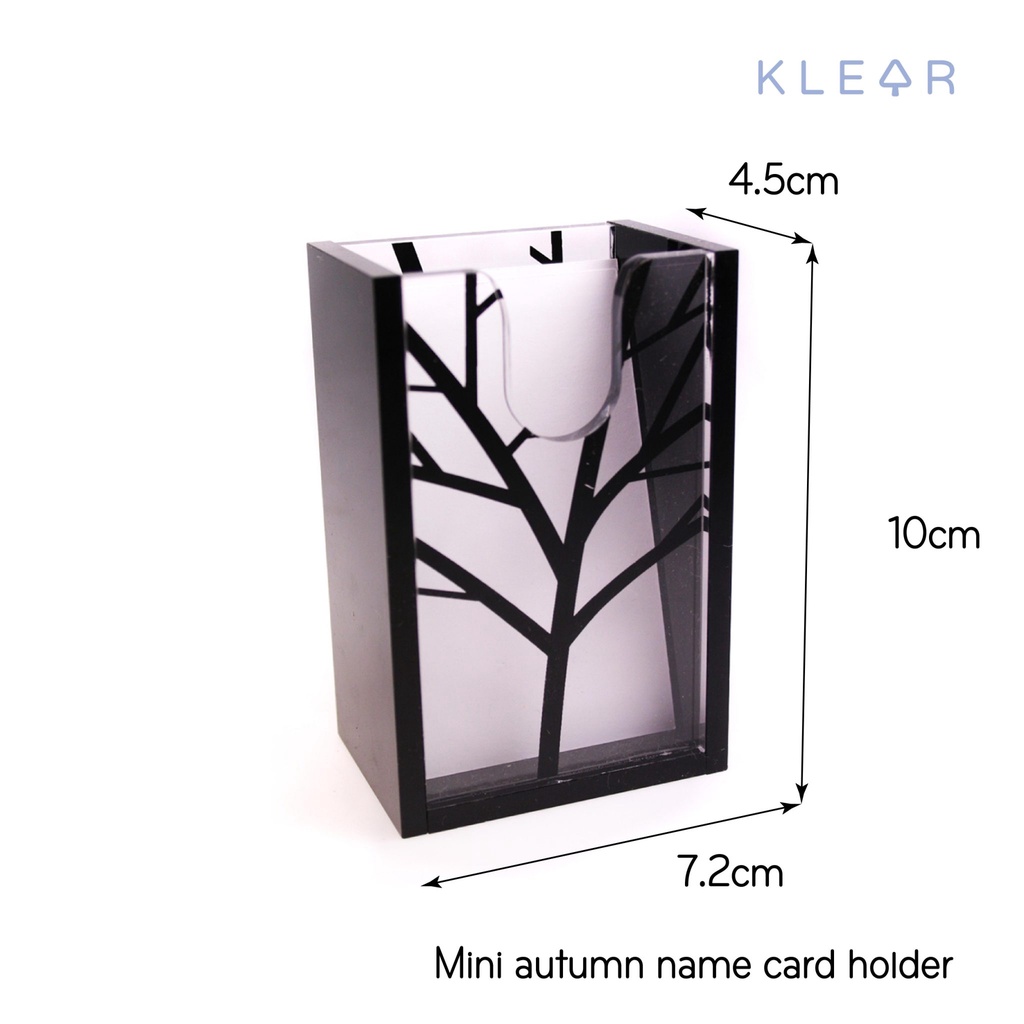 KlearObject Mini autumn name card อะคริลิคเก็บนามบัตร กล่องนามบัตร แนวตั้ง เก็บของใช้เล็กๆ บน ...