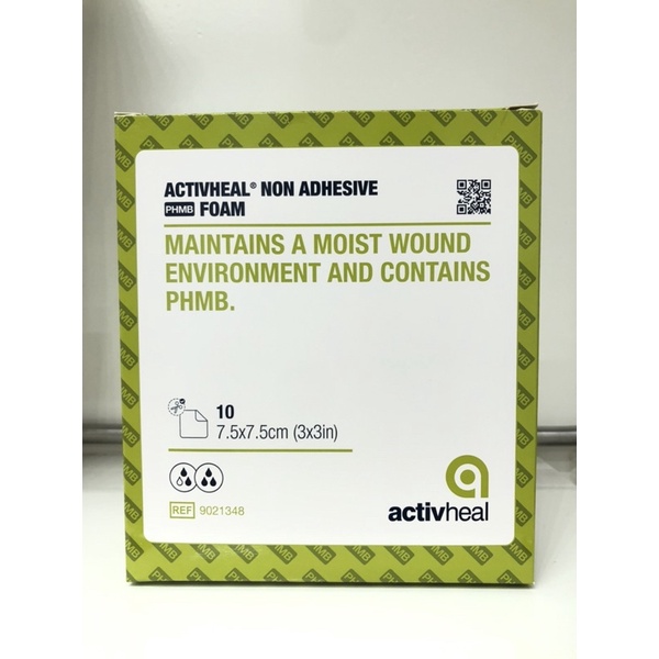 Foamปิดแผลติดเชื้อ/Activeheal Foam non PHMB AD (ไม่มีกาว)/โฟมปิดแผลกด ...