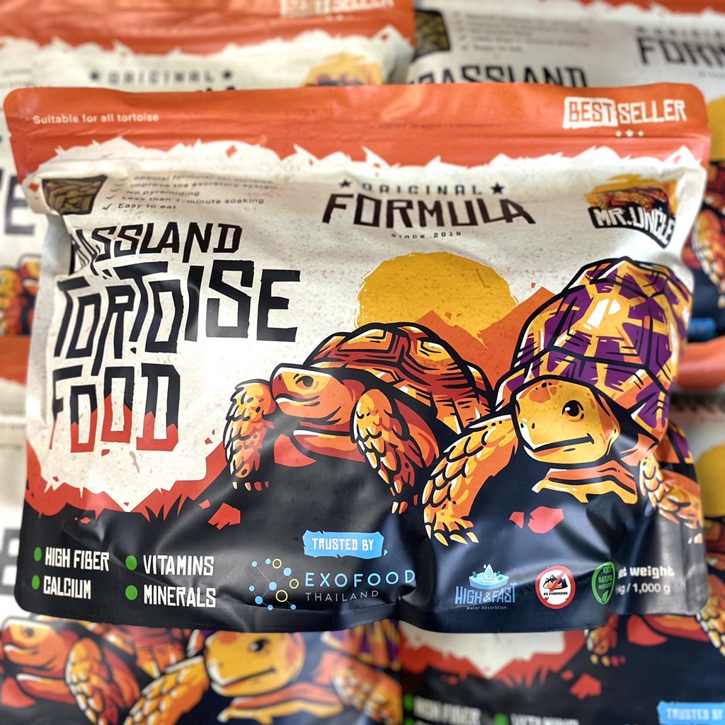 (พร้อมส่ง) Mr.Uncle สูตรออริจินอล อาหารเต่าบก 1 กิโลกรัม | Shopee Thailand