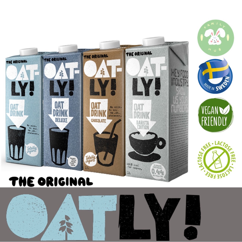 Oatly Oat Drink เครื่องดื่มโอ๊ตจากสวีเดน มีให้เลือก 4 รสชาติ | Shopee ...
