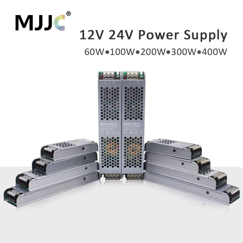 อะแดปเตอร์แปลงพาวเวอร์ซัพพลาย DC 24V 12V LED AC 220V 230V 110V 60W 100W 200W 300W 400W สําหรับ ...