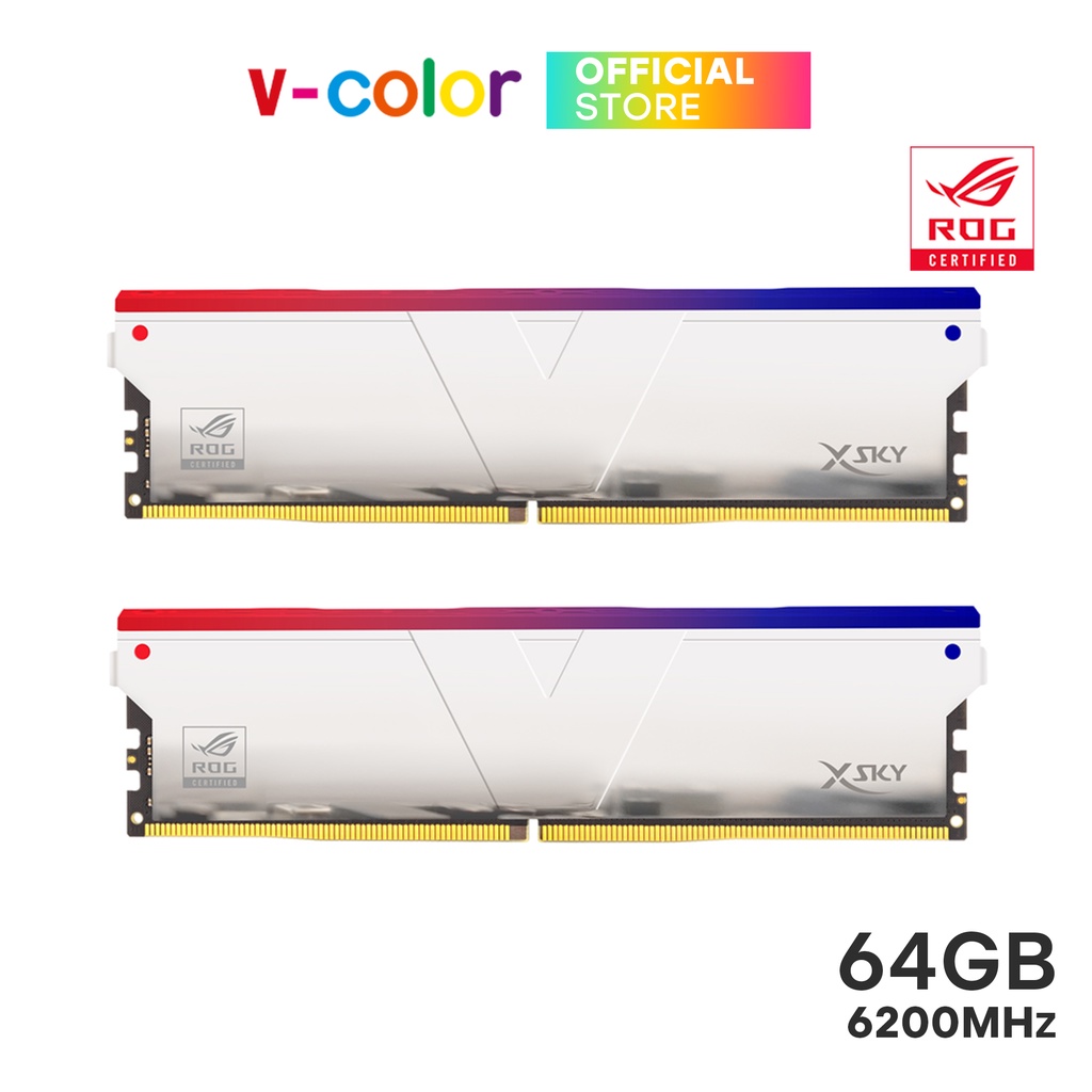 v-color RAM PC Manta XSky RGB ROG Certified 64GB (32GBx2) DDR5 Bus ...